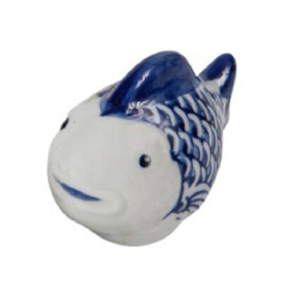 Garden 6.1cm Floating Porcelain Fish Outdoor Ornament Yard Decor Small ...