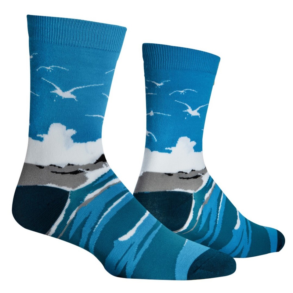 Crazy Socks for Men, Lighthouse, Funny Colorful Prints, Large | eBay
