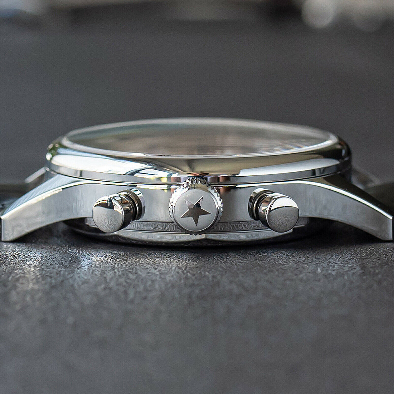 Sugess Chrono Heritage SWAN NECK Blue Dial Chrono Watch SEAGULL 1963 ...