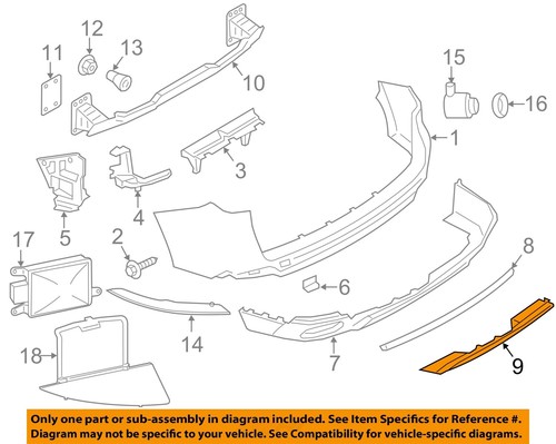 BMW OEM 14-18 X5 Rear Bumper Bumper Components-Lower Shield 51127378572 ...