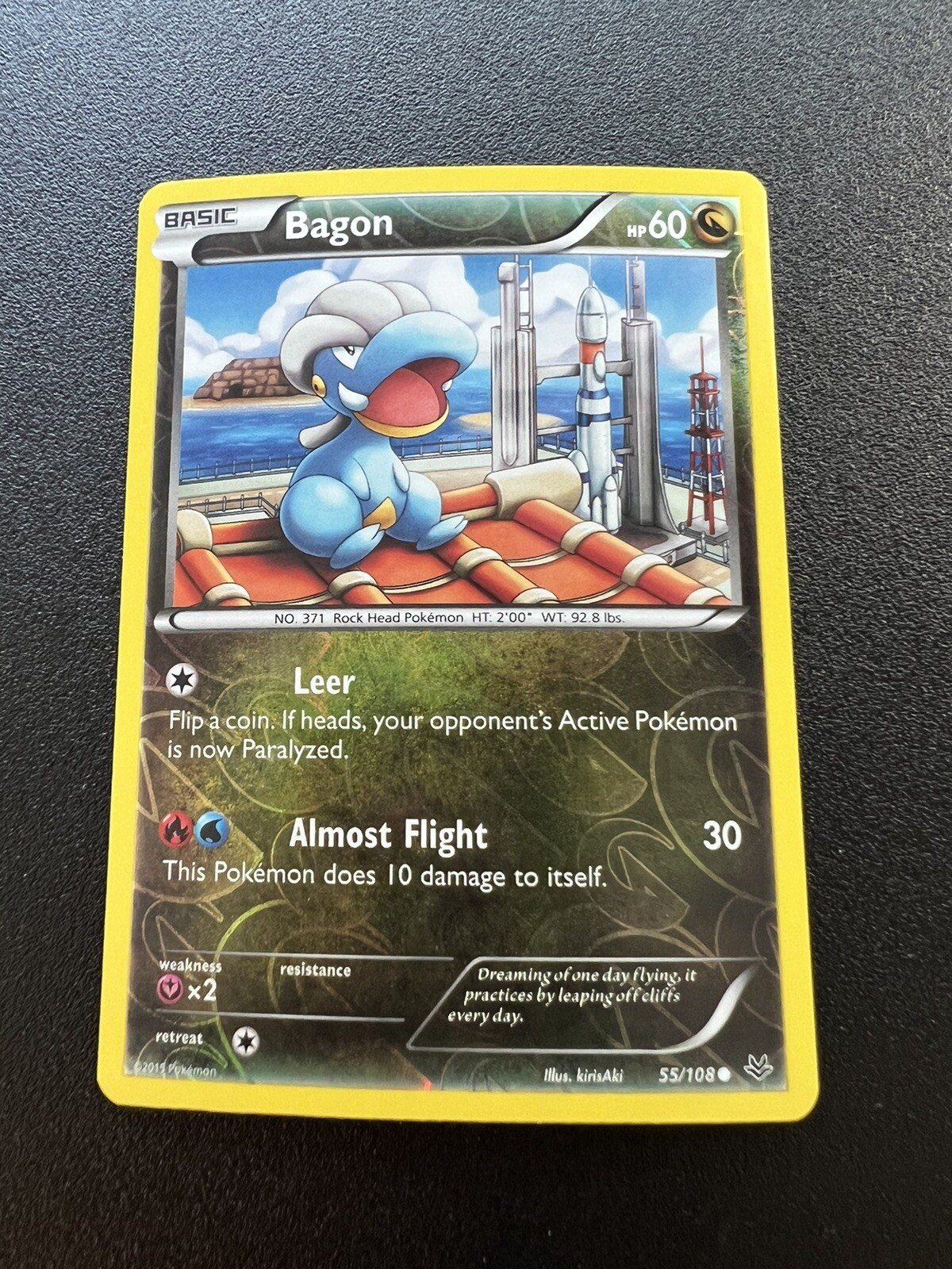 Bagon 55/108 C Reverse Holo Pokemon TCG Card Roaring Skies NM-MT | eBay