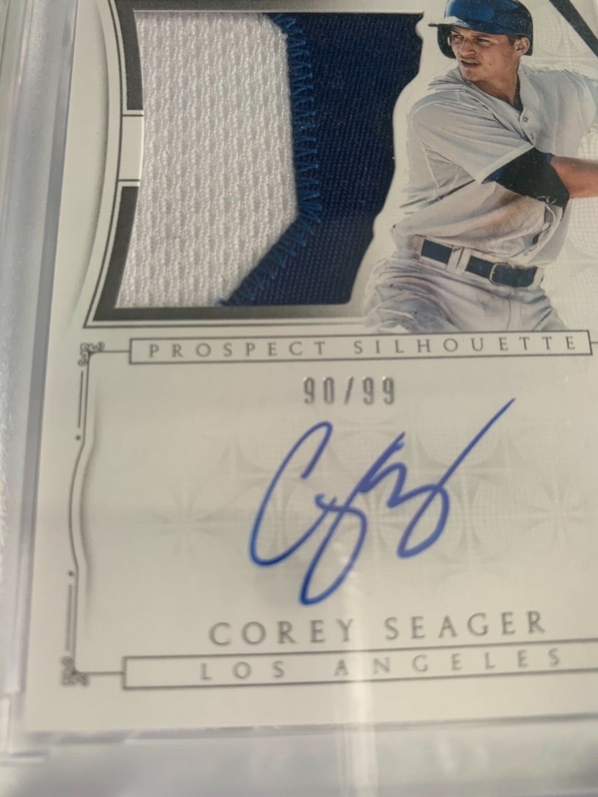 Corey Seager, National Treasures, autographed patch card, #90/99 | eBay