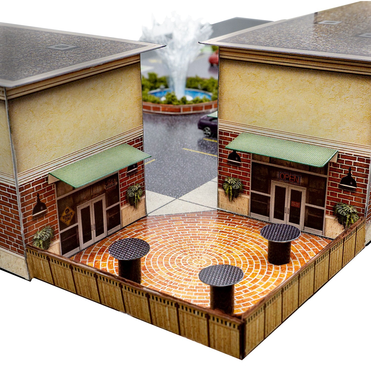 Z Scale Building Kit 1/220 Scale Outlet Mall Model Kit, Fits Micro ...