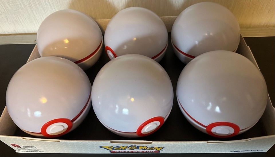 Official Pokemon TCG Ball Tin (Empty Pokeball) Collectors Decoration ...