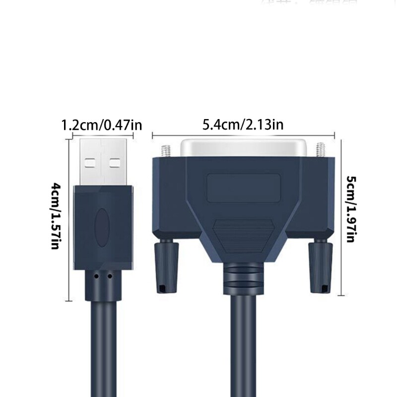 USB to DB25 Printer Cable USB Male to 25 Pin DB25 Female 1248 Parallel ...