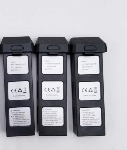 Lot of (3) Holy Stone Drone Battery 7.4v 2800mAh 8333106SH20-2S1P + USB ...