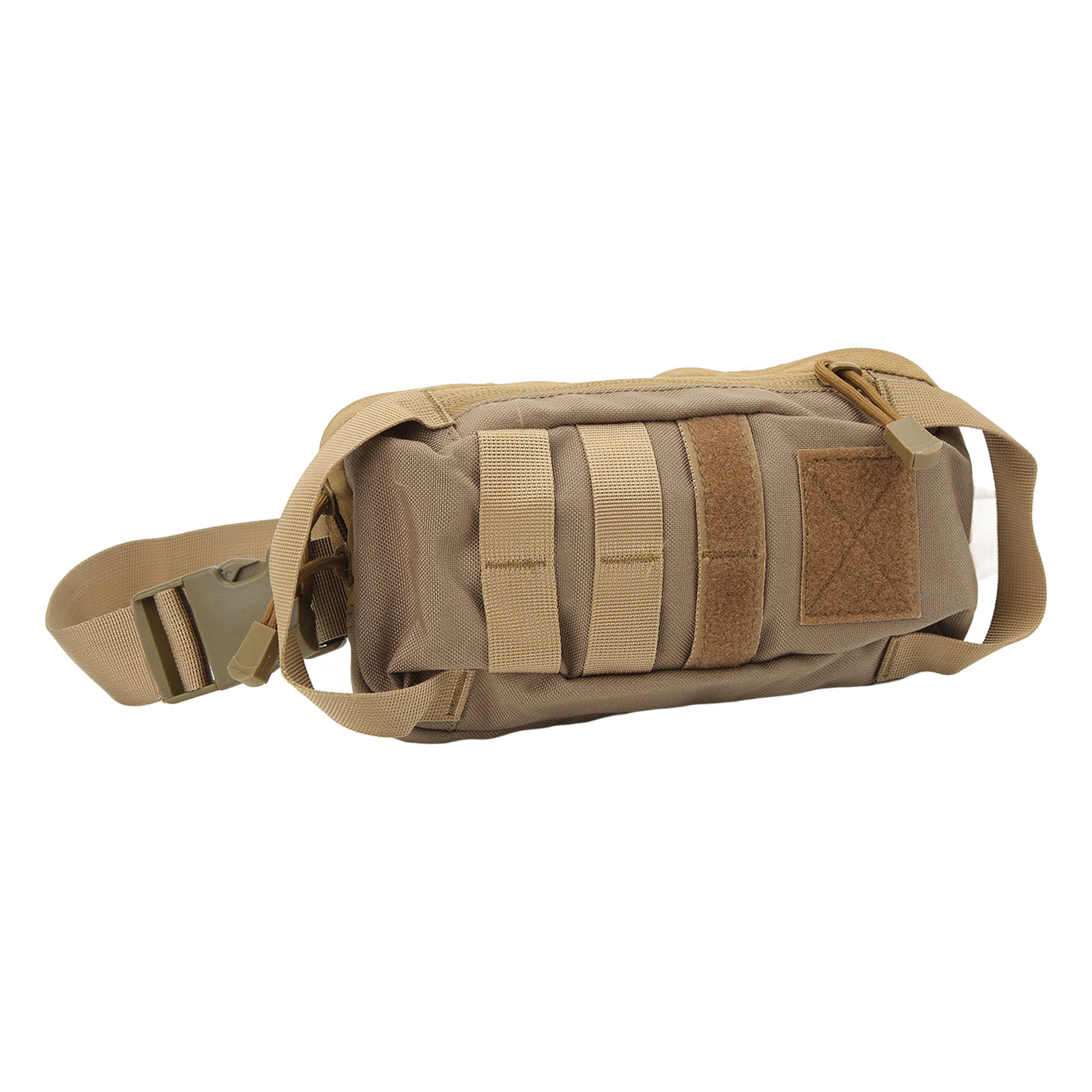 (Tan) Molle Pockets Double Zippers Durable Enough Storage External | eBay