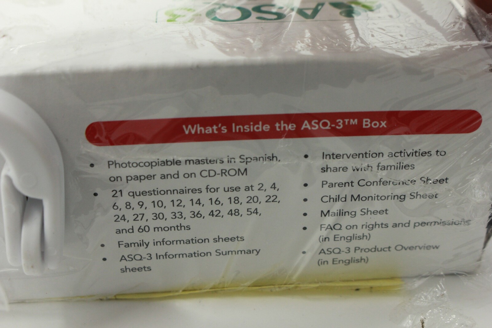 ASQ-3 Ages & Stages Questionnaires in Spanish : A Parent-completed ...