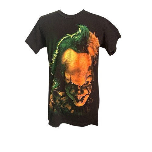 It Chapter 2 Pennywise Clown T-Shirt Men Size Small Stephen King Black ...