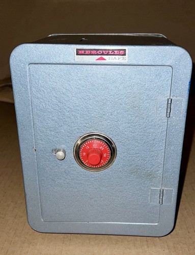 Vintage Metal Toy Safe Coin Bank - Hercules Safe 9" | eBay