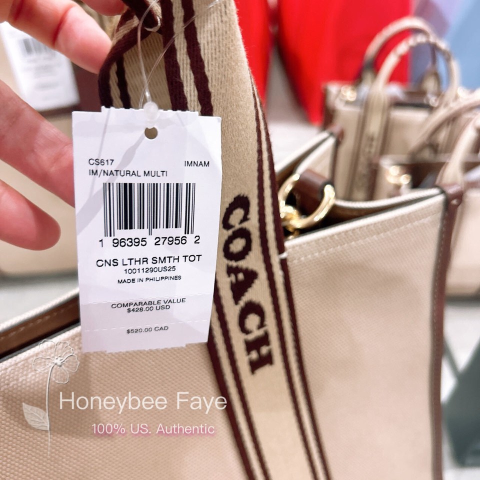 NWT Coach Smith Tote Bag large size canvas CS617/CY367 | eBay