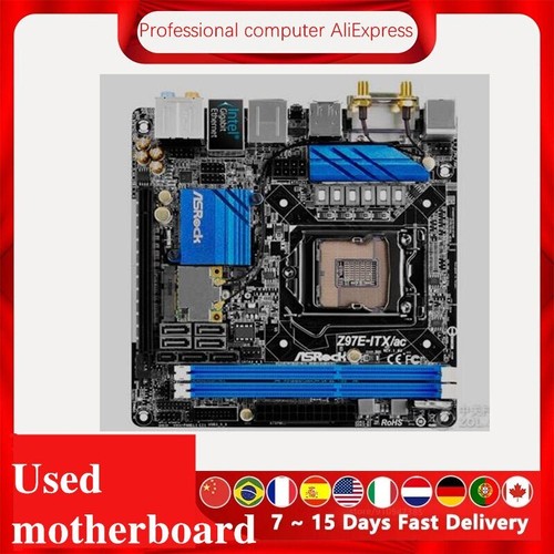 ASRock Z97E-ITX/ac Desktop Motherboard Z97 LGA 1150 CPU SATA3 USB3.0 ...