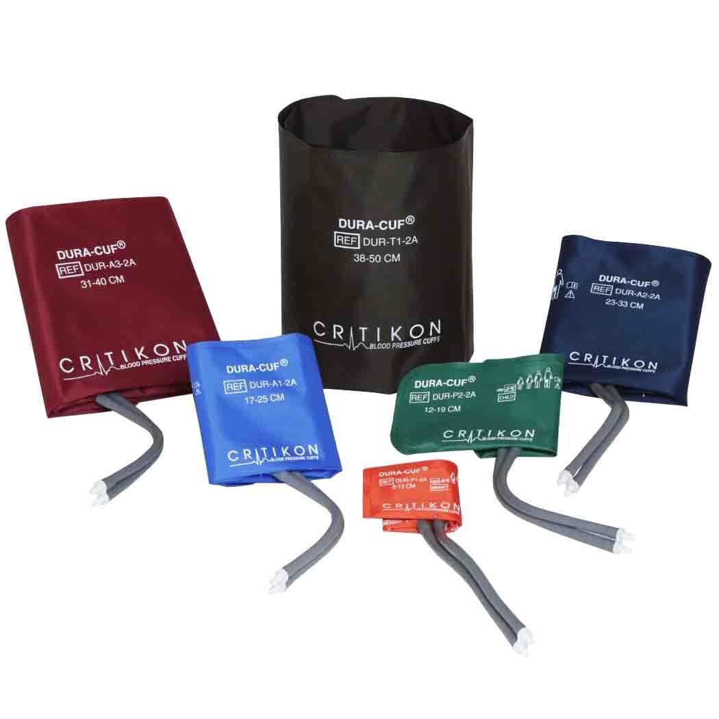 GE CRITIKON DURA-CUF Blood Pressure Cuff with 2-Tube DINACLICK ...