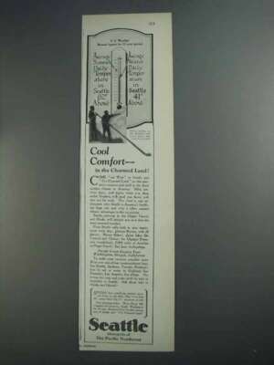 1927 Seattle Tourism Ad - Cool Comfort | eBay