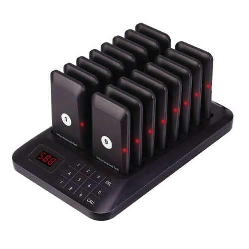 Restaurant Pager System, 16 Pagers, Restaurant Waiting Buzzers Wireless ...