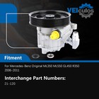 Power Steering Pump w/ Pulley For Mercedes GL450 ML350 E350 R350 S550 ...