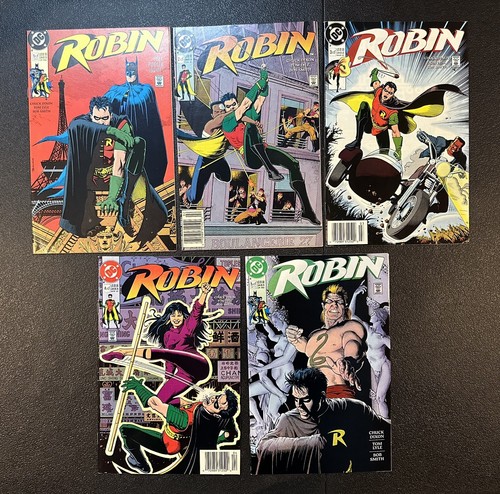 Robin #1-5 full run with Poster attached. #2-4 Newsstands ~ High Grade ...