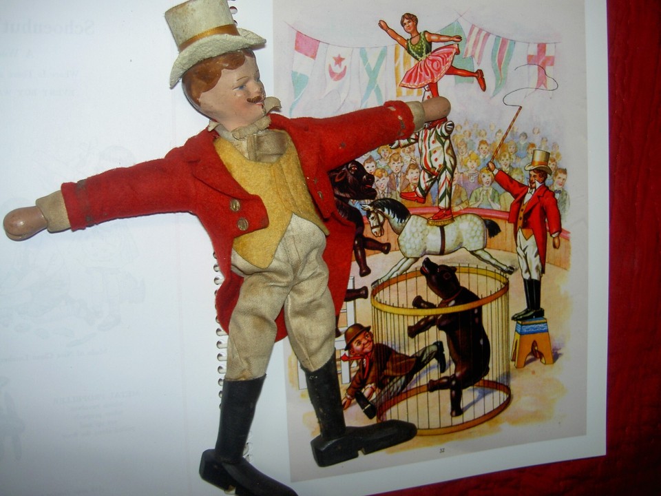 Antique Schoenhut HUMPTY DUMPTY Ringmaster jointed circus figure toy ...