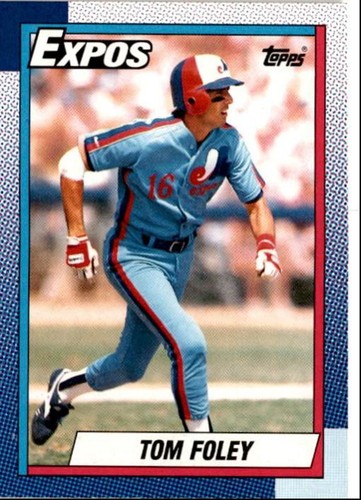 1990 Topps Baseball Cards Tom Foley Montreal Expos #341 | eBay