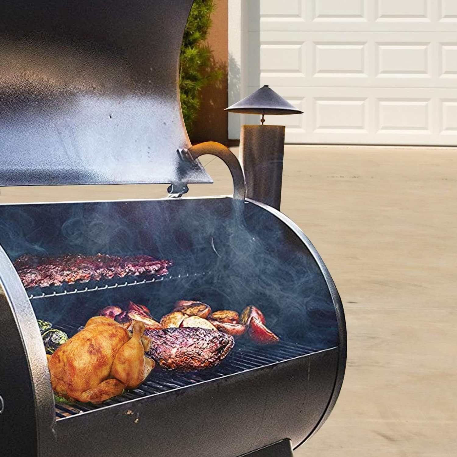 Grill Smoke Stack, Replacement for Pit Boss/Traeger/Camp Chef and Other ...