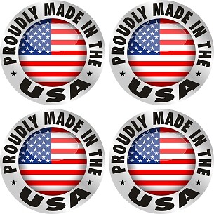 Made in the USA sticker decal - 4-Pack | eBay