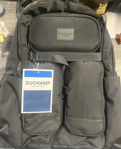 NEW Duchamp London Laptop Backpack Carry-On Travel Suitcase Black $295. ...