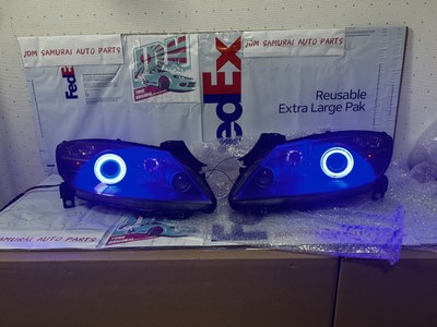 Mazda RX8 RX-8 SE3P Blue LED RING HID Headlights Lamps Lights Head ...