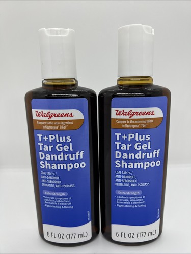 2x Walgreens T/Gel Extra Strength 1% Coal Tar Therapeutic Shampoo 6 oz ...