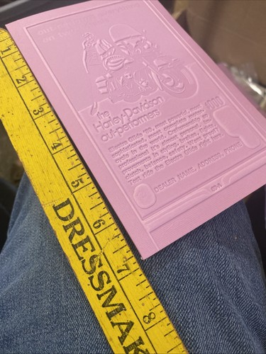 Vintage and “Very Rare” Harley Davidson Flong Advertising Mold ...