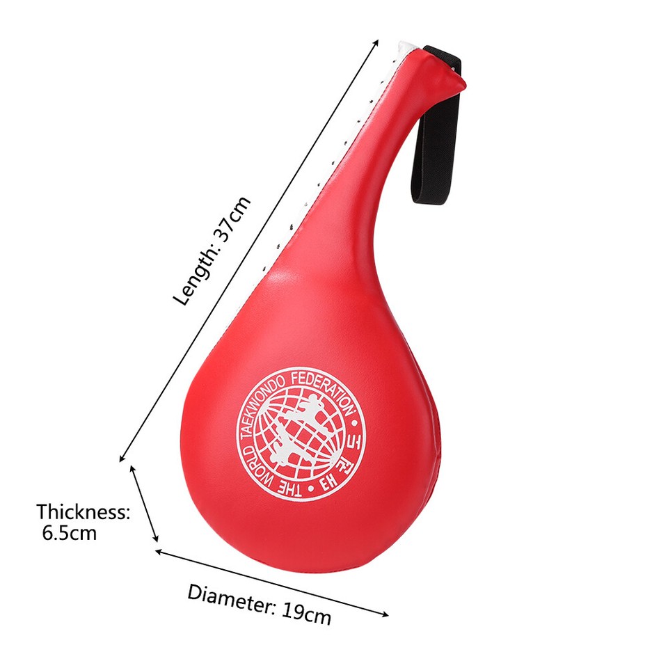Taekwondo Boxing Training Pads Karate Punch MMA Sponge Foot Target (Red ...