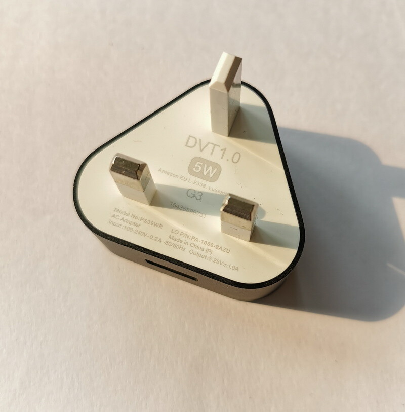 UK Plug 5W Charger For Amazon Fire Kindle, Fire TV Stick Power Adapter ...