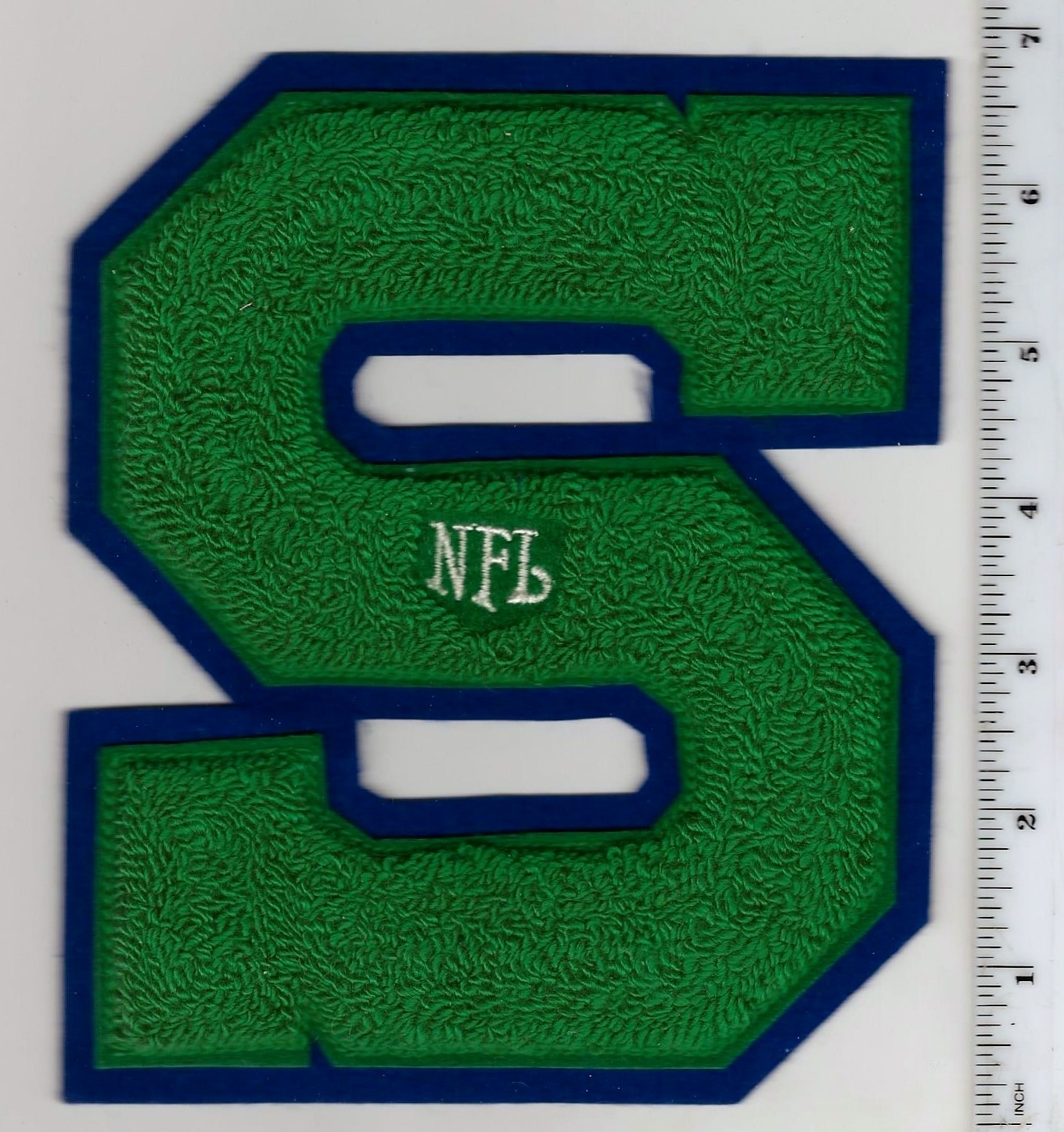 Seattle Seahawks Chenille Letter Varsity Jacket Patch 6 5/8" high (sew ...