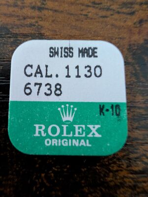 ROLEX-OSCILLATING WEIGHT BOLT-AXLE-FACTORY SEALED-CAL 1130 PART 6738 ...