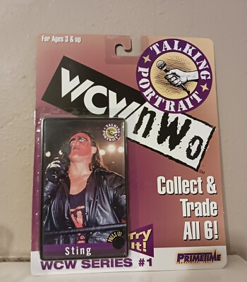 WCW Sting Wolfpac nWo Red & Black Portrait Card Mint Sealed, nWo, AEW ...