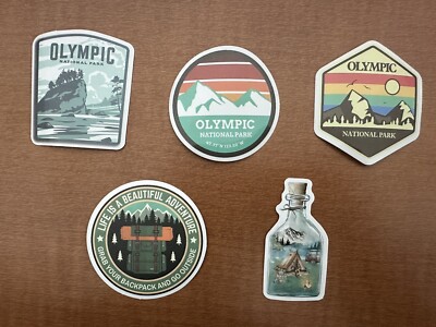 Set Of 5 Olympic National Park /Washington Stickers | eBay