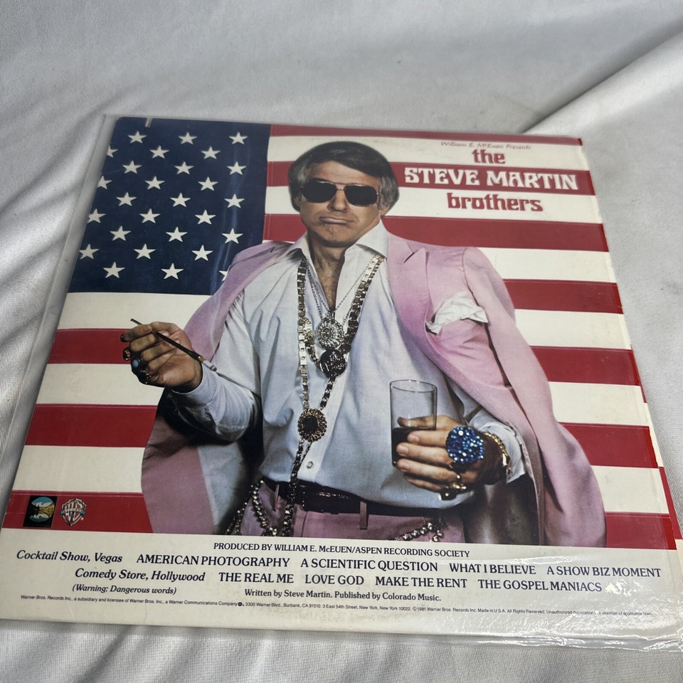 The Steve Martin Brothers LP 1981 Warner Bros. Records Comedy Album ...