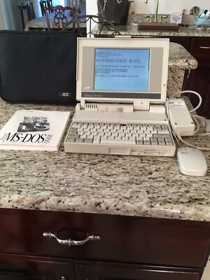 VINTAGE AST Advantage! NB/SX25 Computer w/CASE/Power Supply/Mouse ...