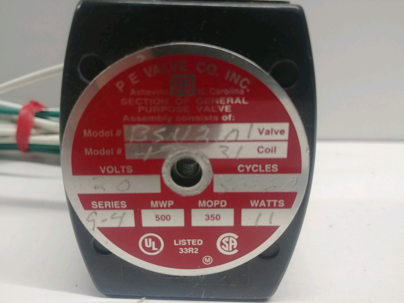 GUARANTEED GOOD! PE VALVE 120V SOLENOID VALVE COIL BSV2101 QC155 | eBay