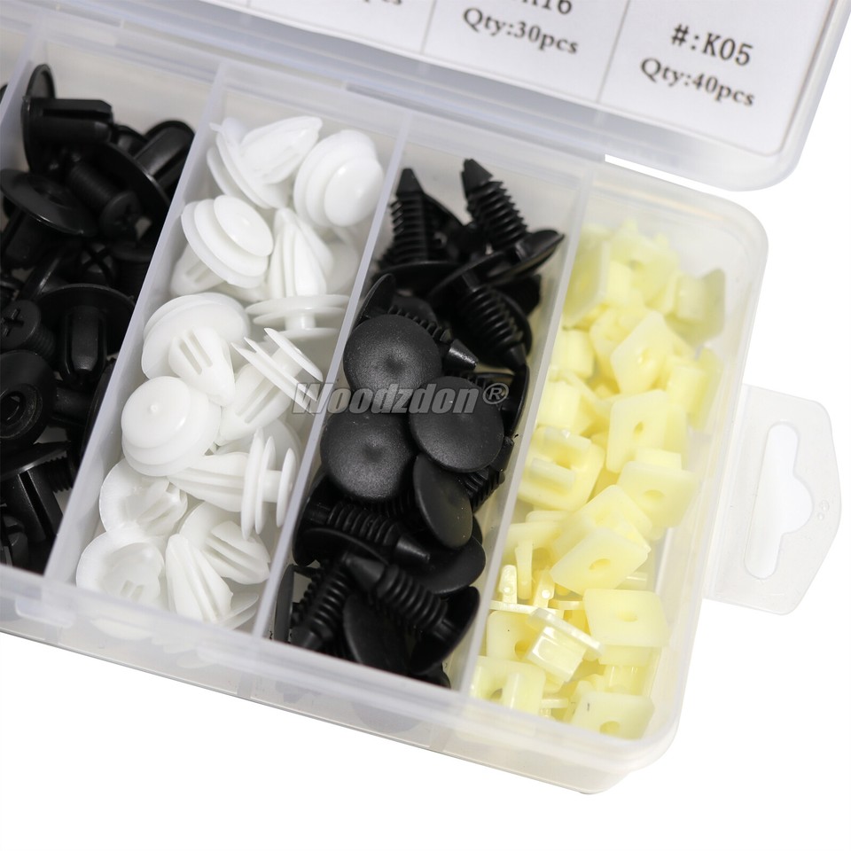 Pack 150 Car Push Pin Body Rivet Bumper Fender Door Trim Panel Clip ...