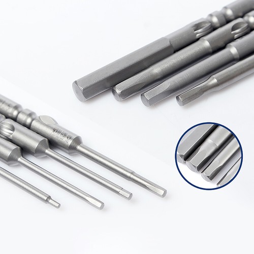 5Pcs Magnetic Round Shank Hex Key Allen Bits Quick Change Connect Extra ...