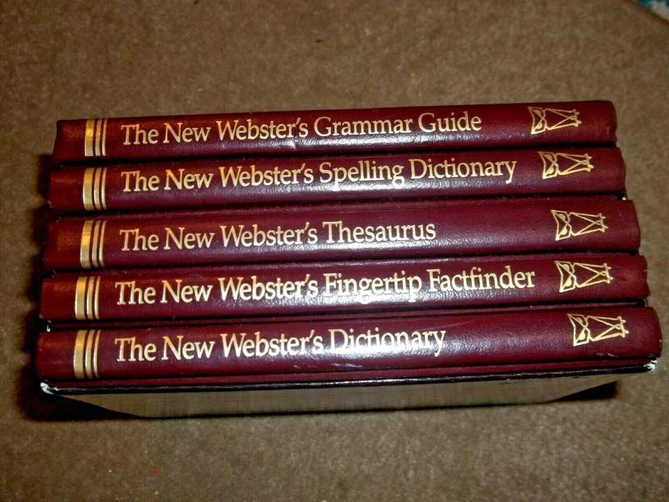 “THE NEW WEBSTER'S DELUXE DESK REFERENCE LIBRARY” - 5 HARDBACK BOOKS | eBay