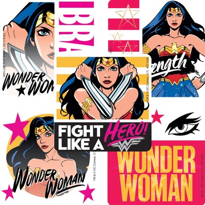 Wonder Woman Stickers x 5 - Birthday Loot - Wonder Woman Gift ...