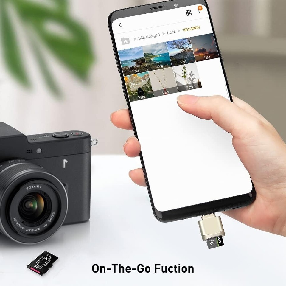 Type C To Micro SD TF Card Reader OTG USB Adapter Converter For Samsung ...