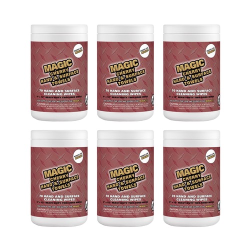 Magic Cherry Scented Heavy Duty Cleaning Wipes - Dual Sided Hand ...