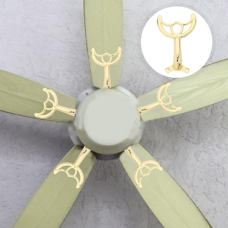 5pcs Ceiling Fan Blade Arms Replacement Antique Metal Fan Blade Arms ...