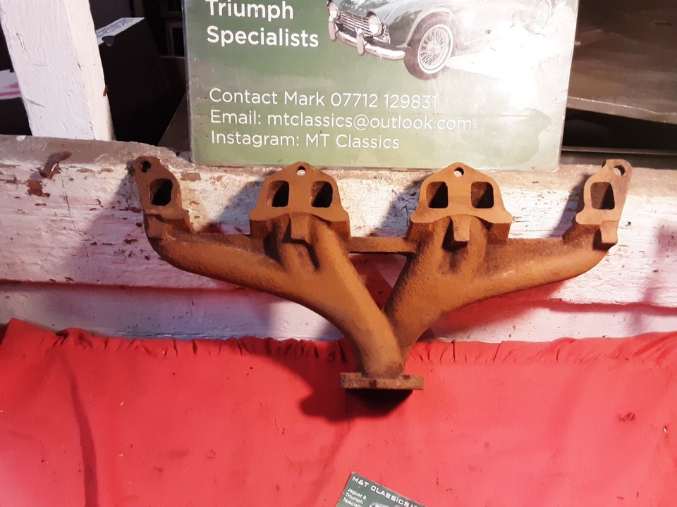 Triumph Tr6 Engine Exhaust Manifold Twin Bore Part No 308292 Stanpart ...