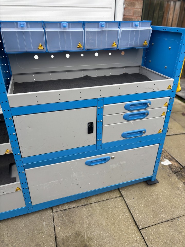 Bri-stor van racking in blue and grey | eBay UK
