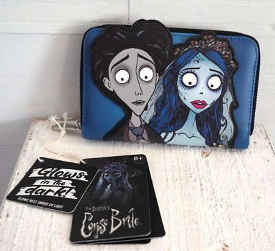 loungefly Corpse bride Victor and Emily Wallet glow in the dark | eBay
