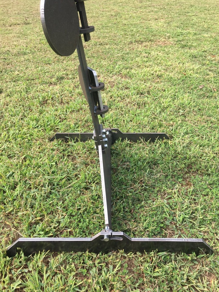 AR500 Portable Steel Shooting Target Dueling Tree "No Weld" Stand w/ 5 ...