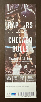Toronto Raptors 11/13/2014 NBA ticket stub vs Chicago Bulls | eBay